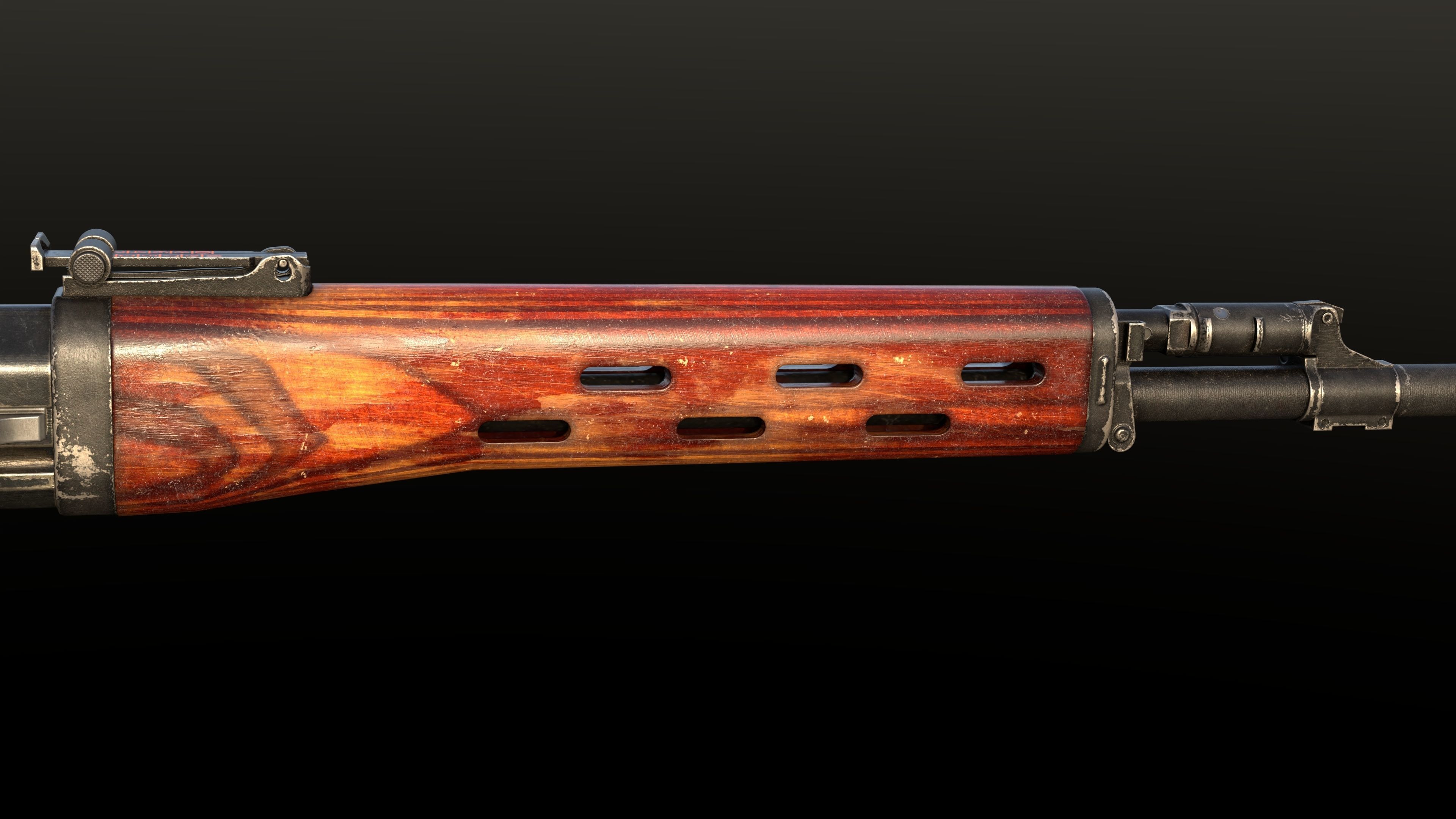 3D model SVD Sniper Rifle Dragunov wich PSO-1 VR / AR / low-poly | CGTrader