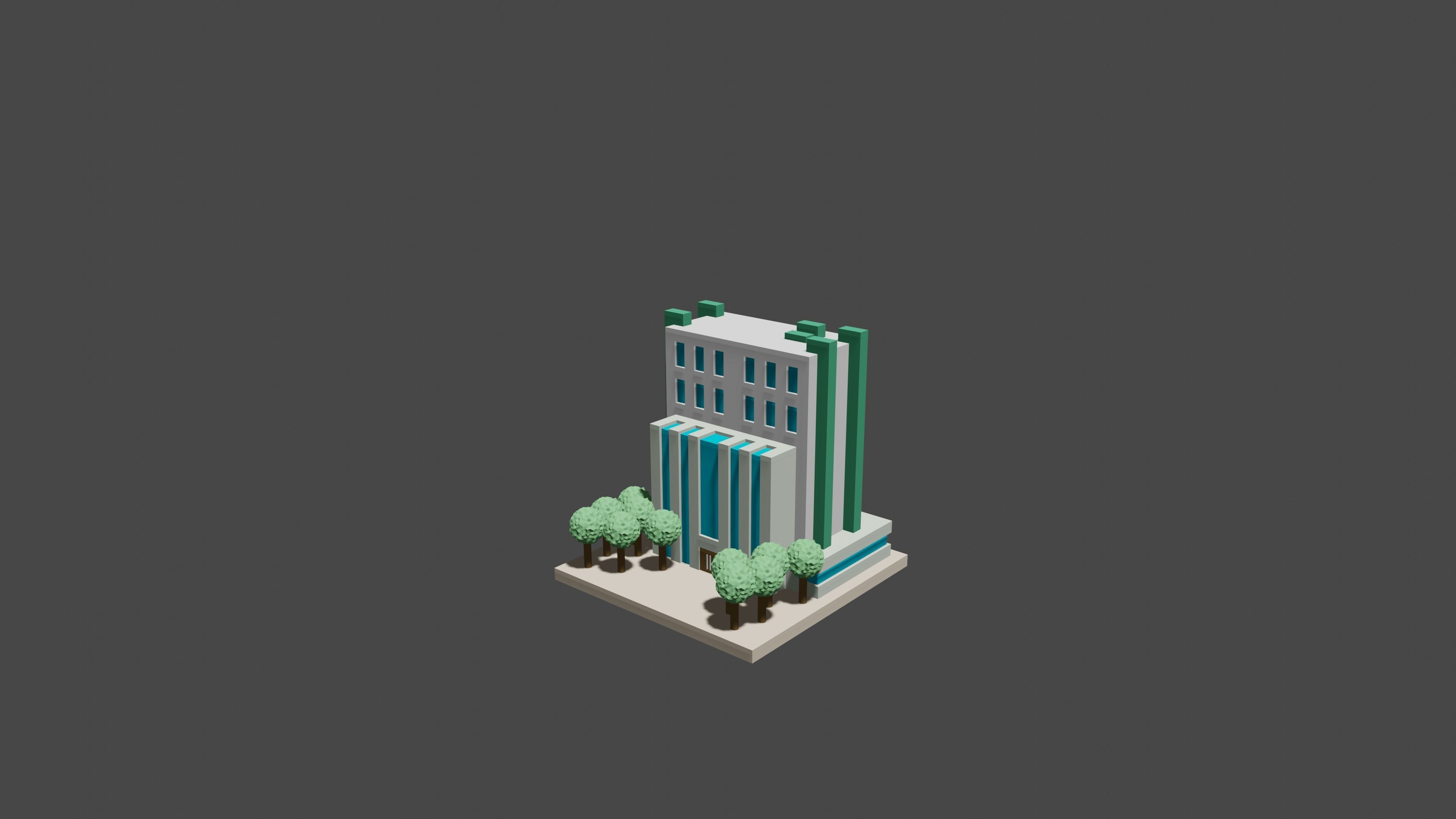 WOU COLLECTION 1 BUILDINGS 3D model | CGTrader