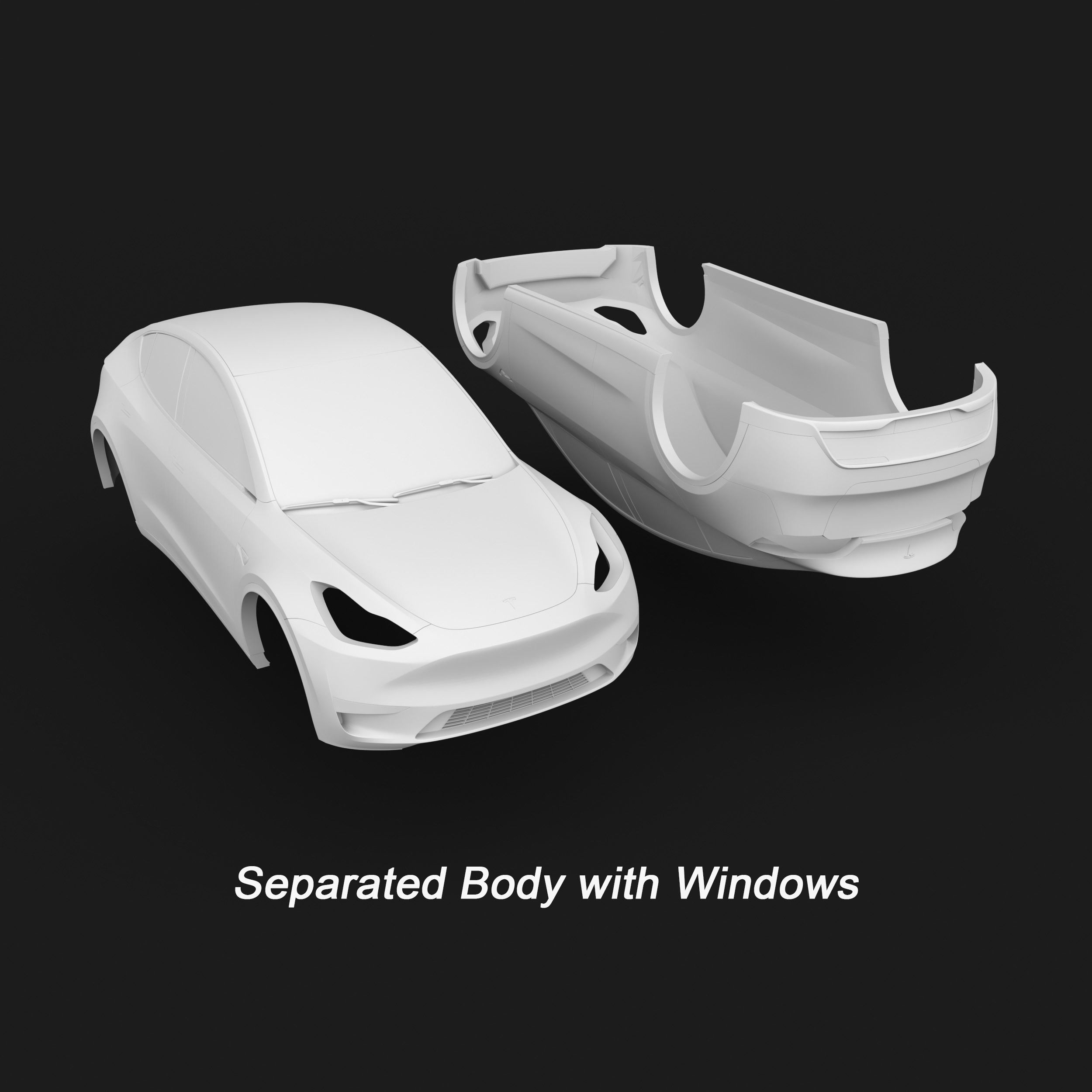 Tesla Model Y Ready to Print STL Files 3D model 3D printable | CGTrader
