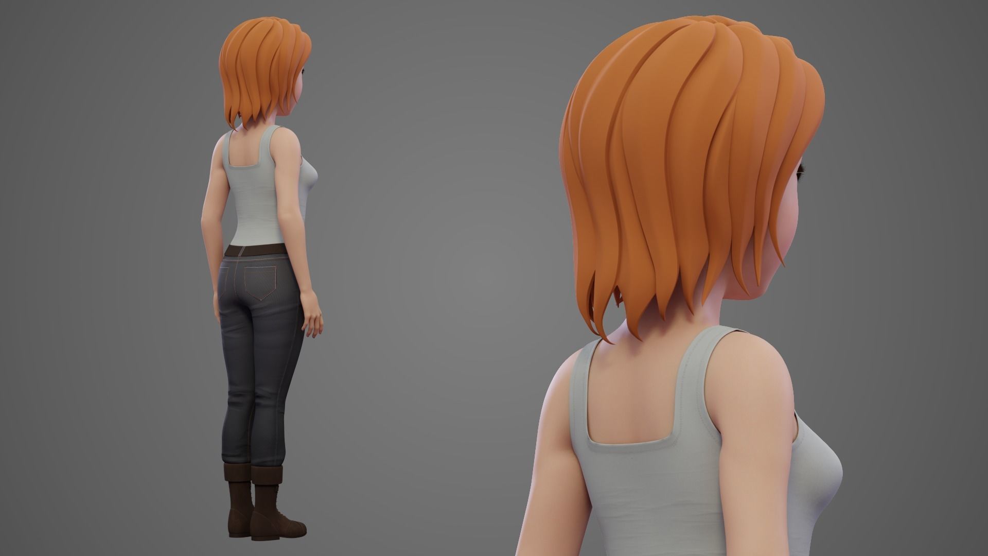 Rider Girl 3D model rigged | CGTrader