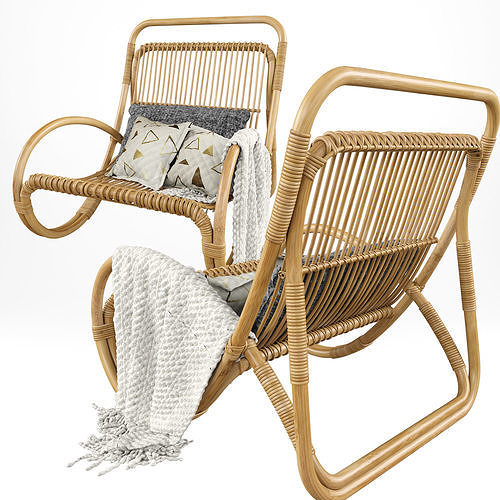 Ialian 60s Easy Chair 3D model | CGTrader