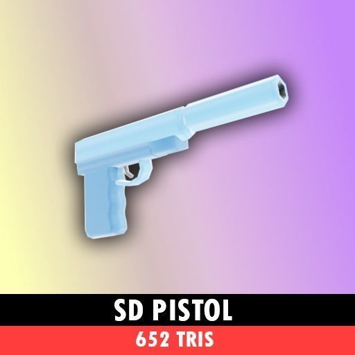 3D model 13 LOW POLY GUNS PACK VR / AR / low-poly | CGTrader
