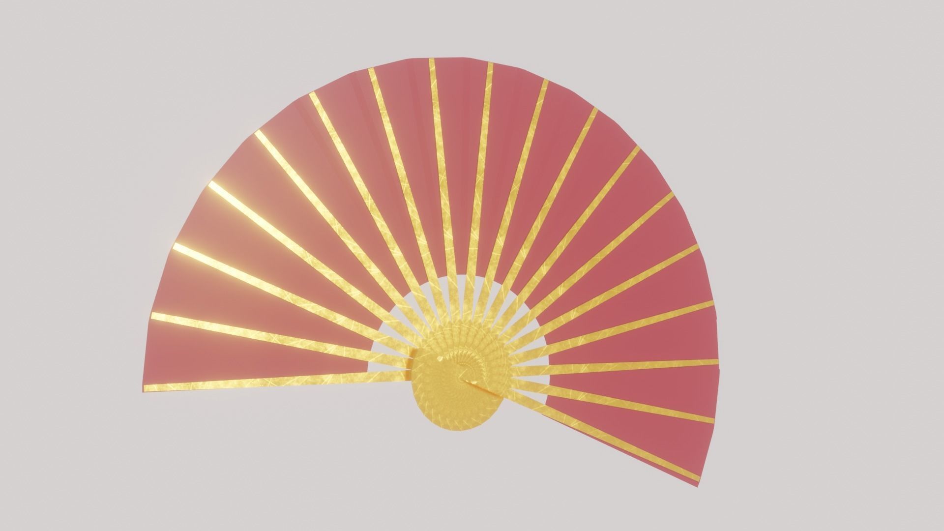 3D model Folding fan VR / AR / low-poly | CGTrader