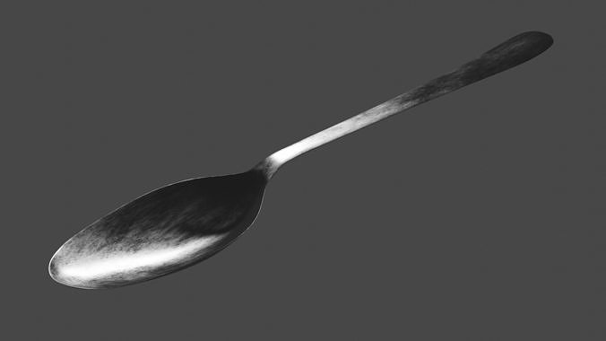 Metal Spoon free 3D model | CGTrader