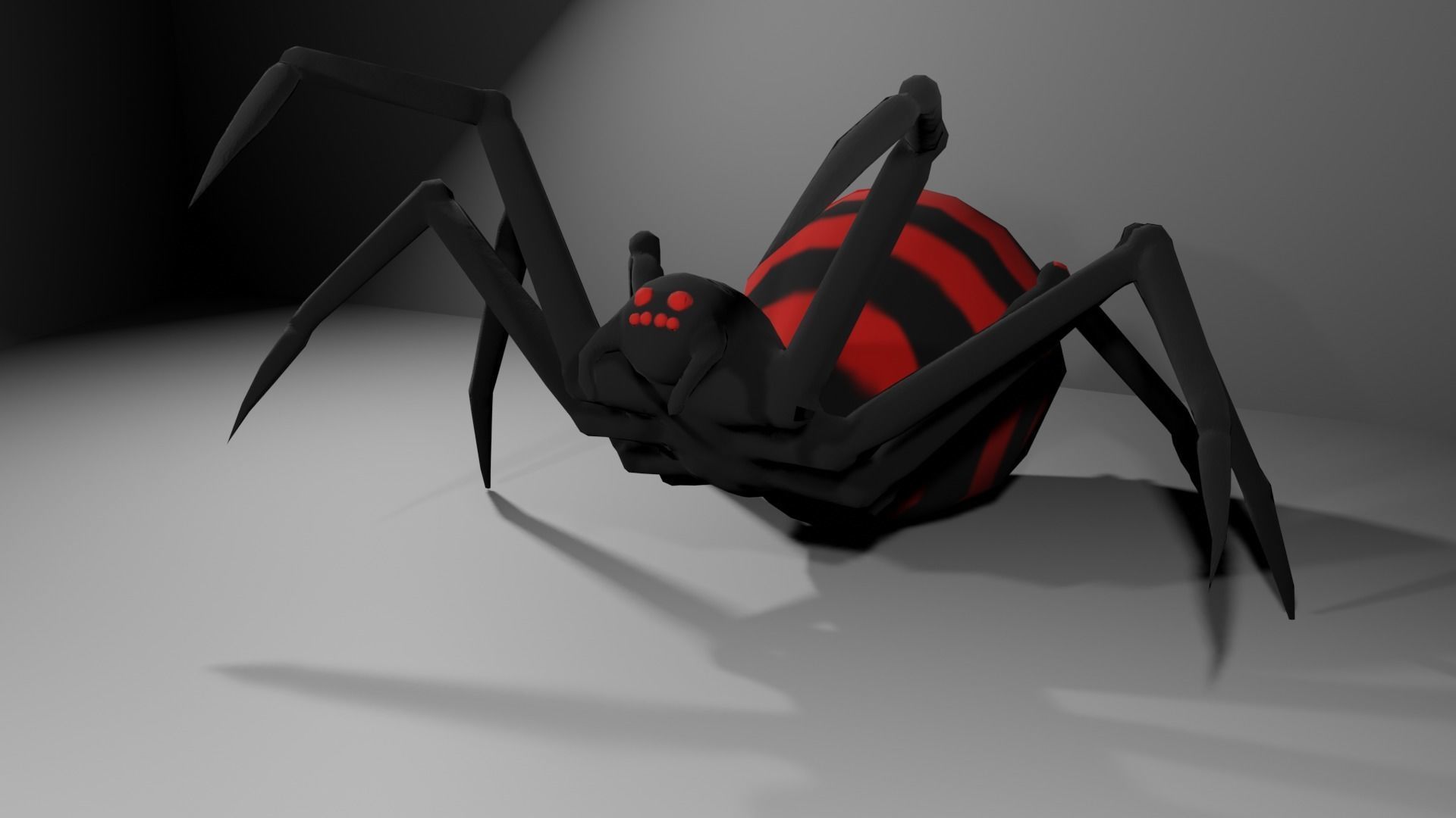 Spider free VR / AR / low-poly 3D model rigged | CGTrader