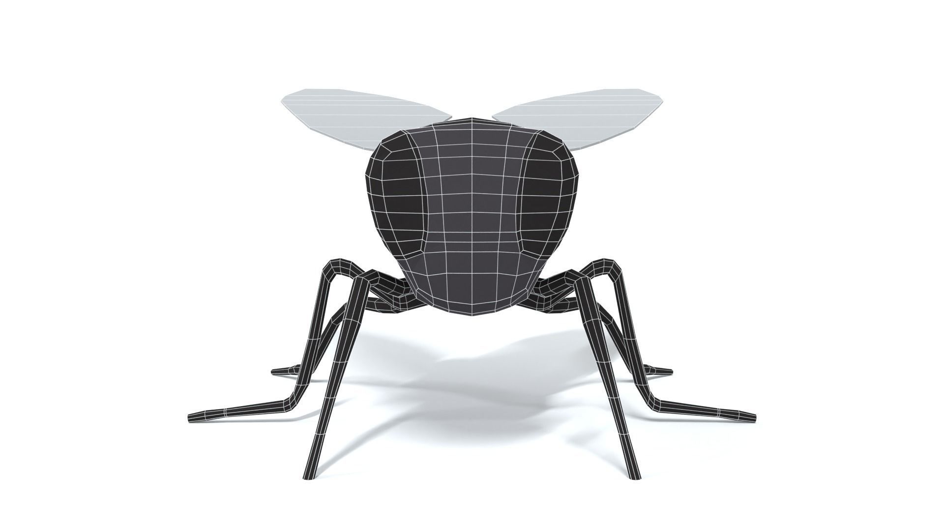 3D model Low Poly Cartoon Fly VR / AR / low-poly | CGTrader