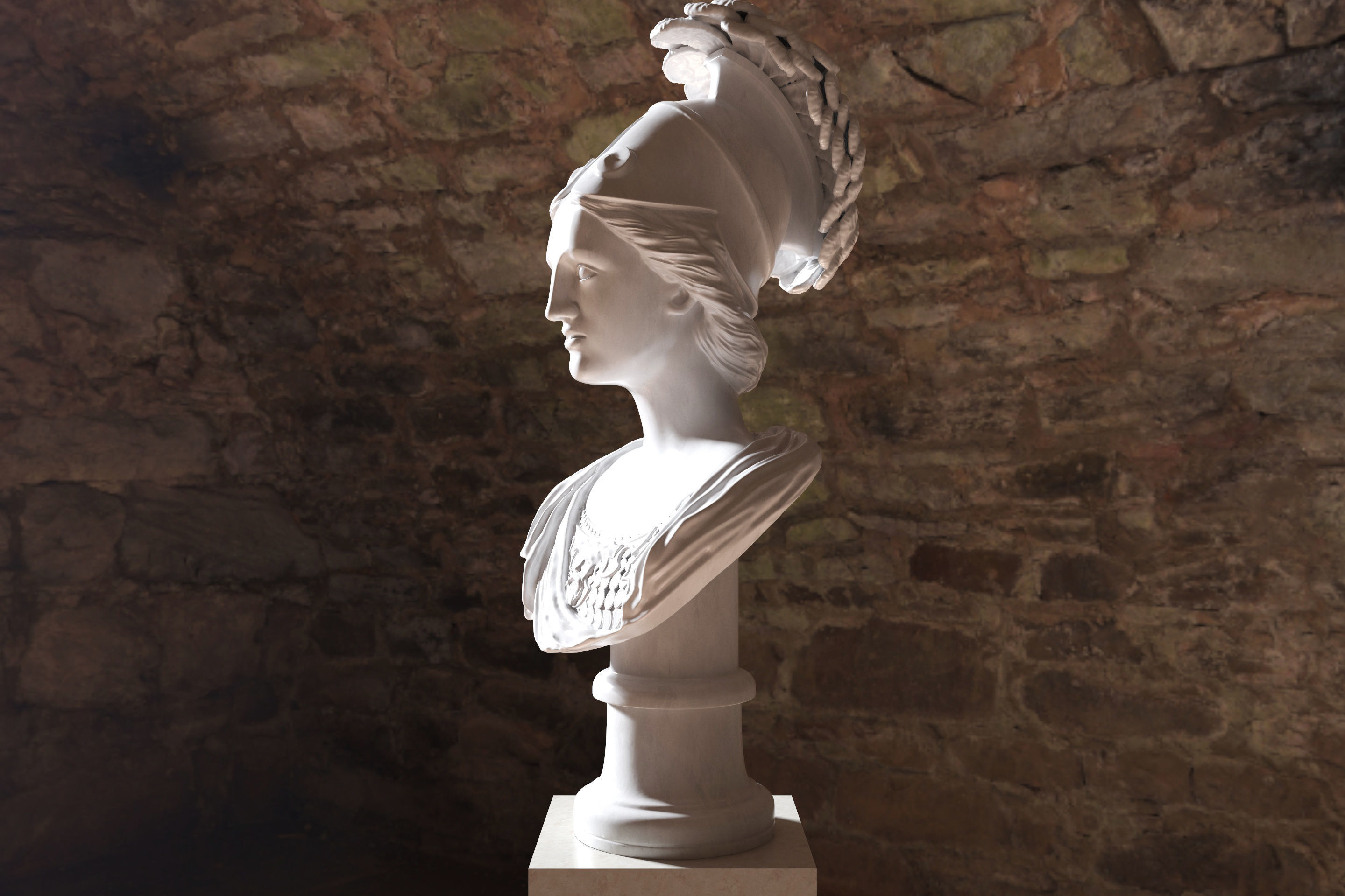 Minerva bust 3D model | CGTrader