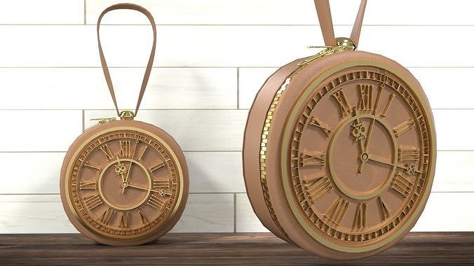 Bag Christmas clock 3D model | CGTrader