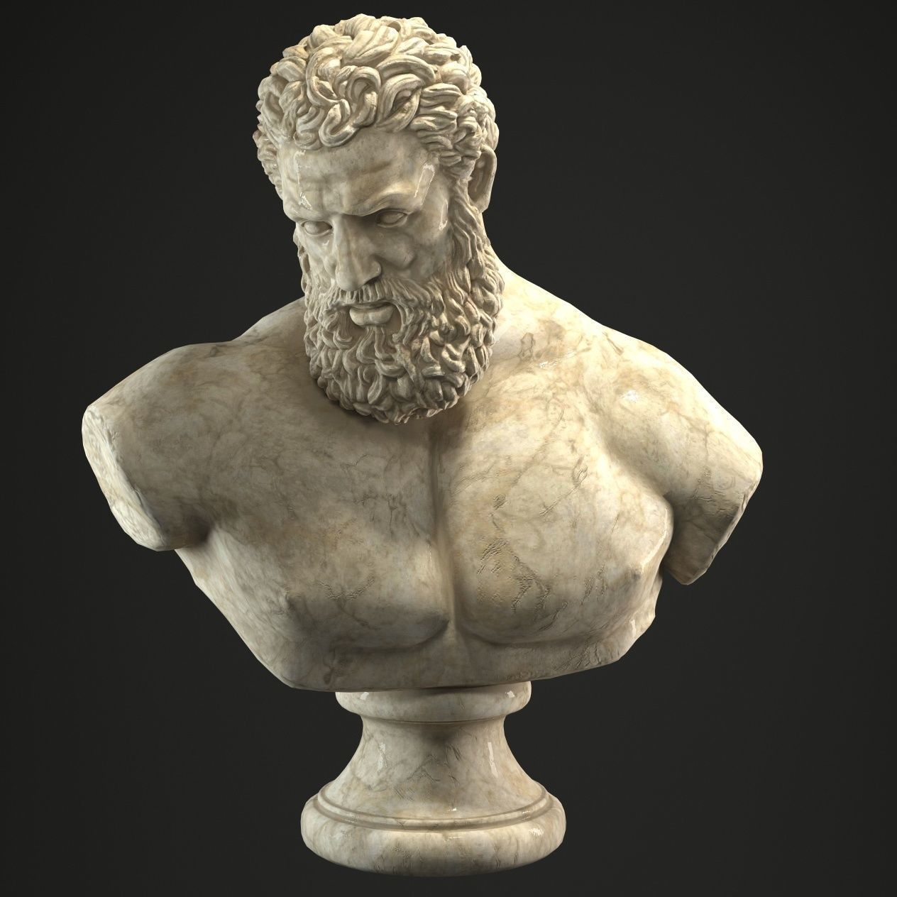 Hercules Bust 3D model | CGTrader