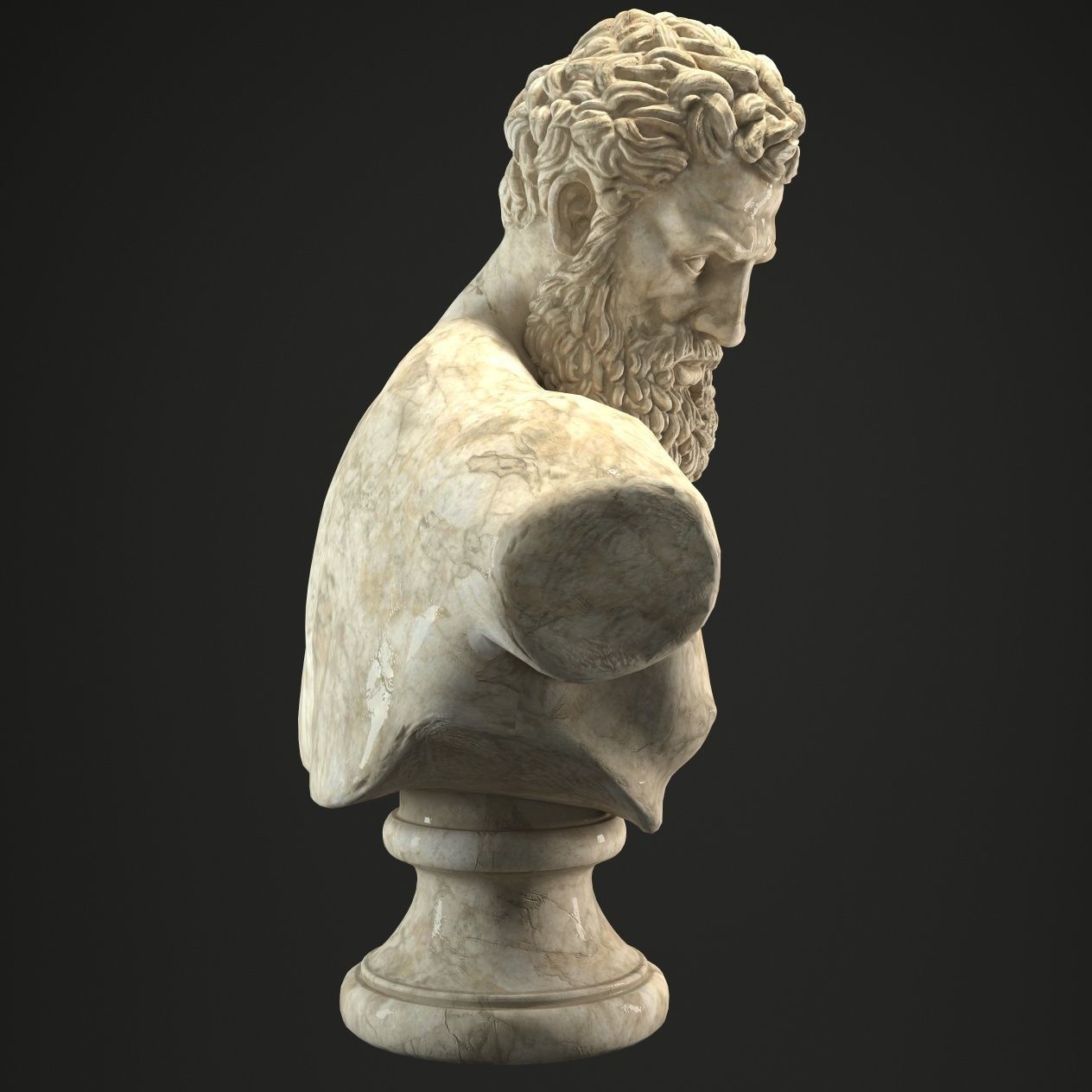 Hercules Bust 3D model | CGTrader