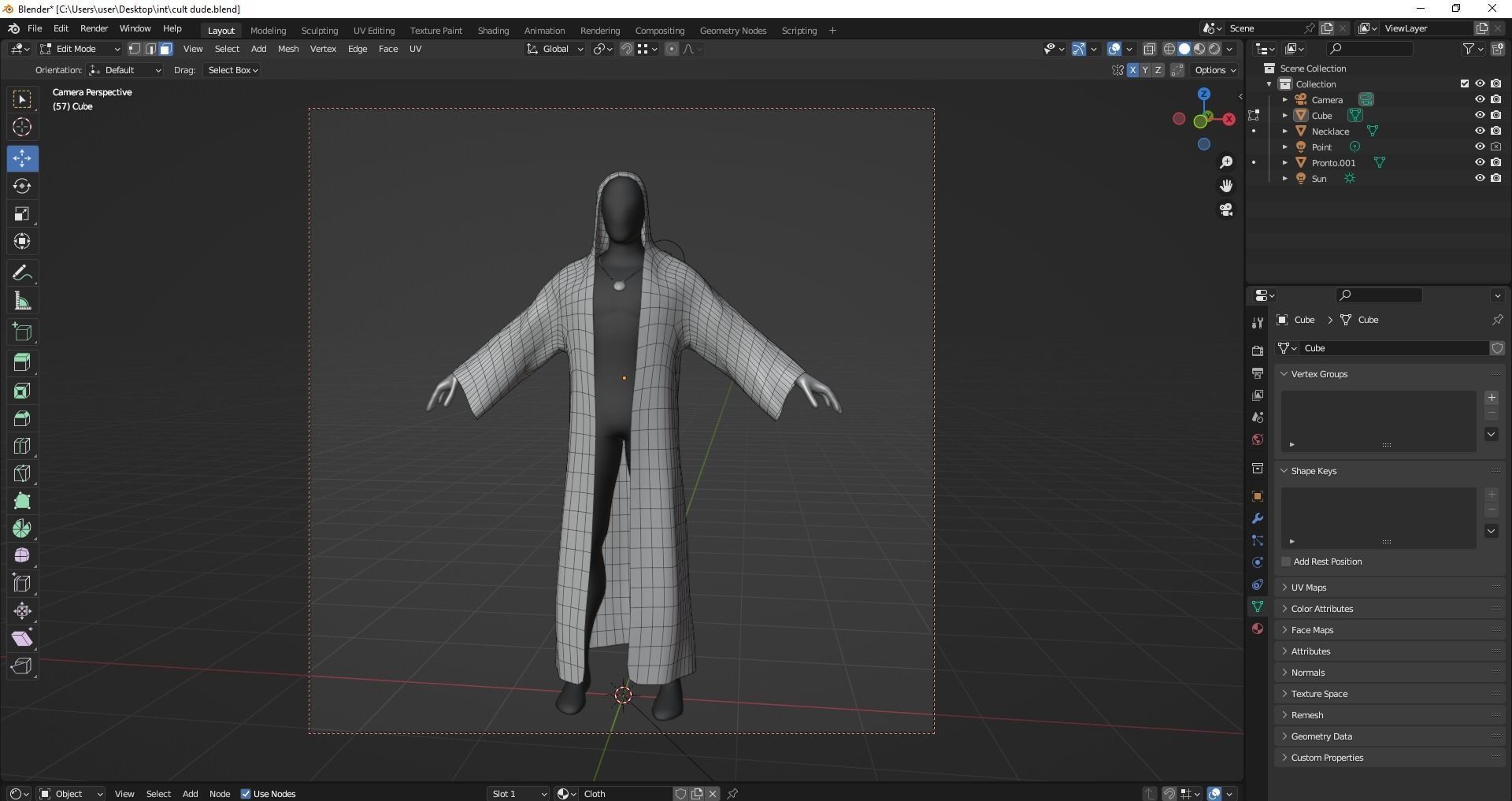 Cultist 3D model animated rigged | CGTrader
