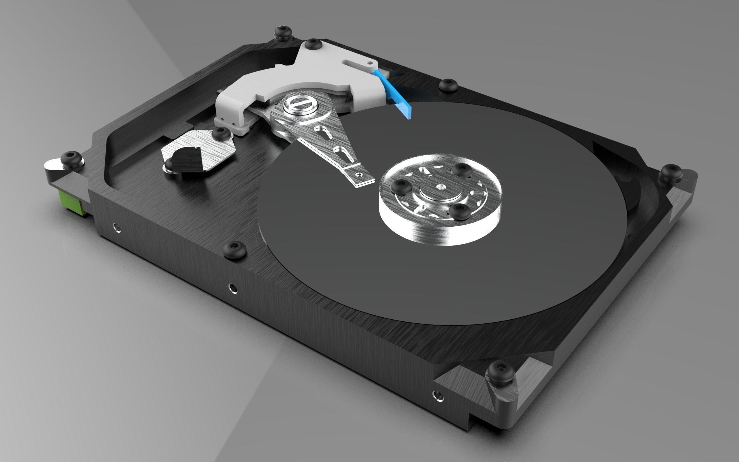 Computer Harddisk 3D model 3D printable | CGTrader