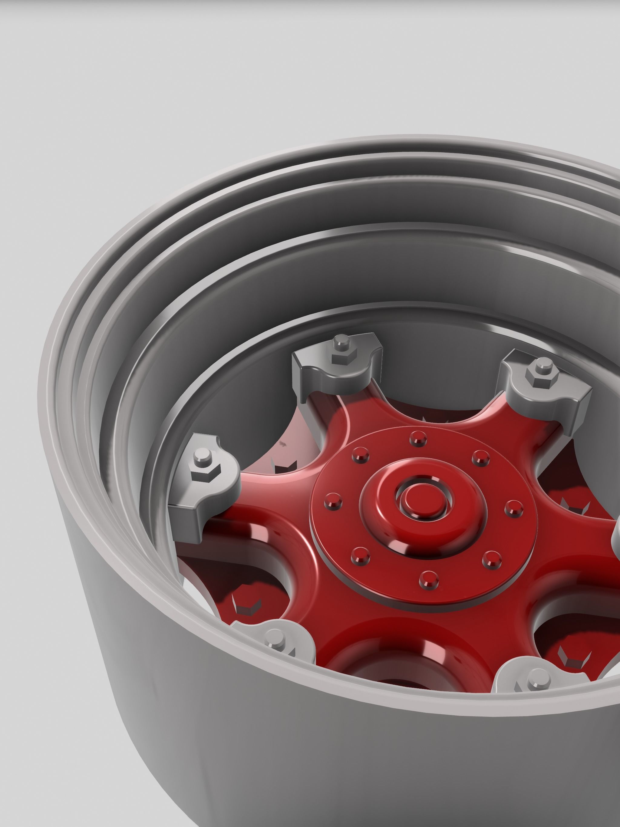 BIG RIG Dayton Split Rim 6 spokes Classic Mack Truck 3D model 3D ...