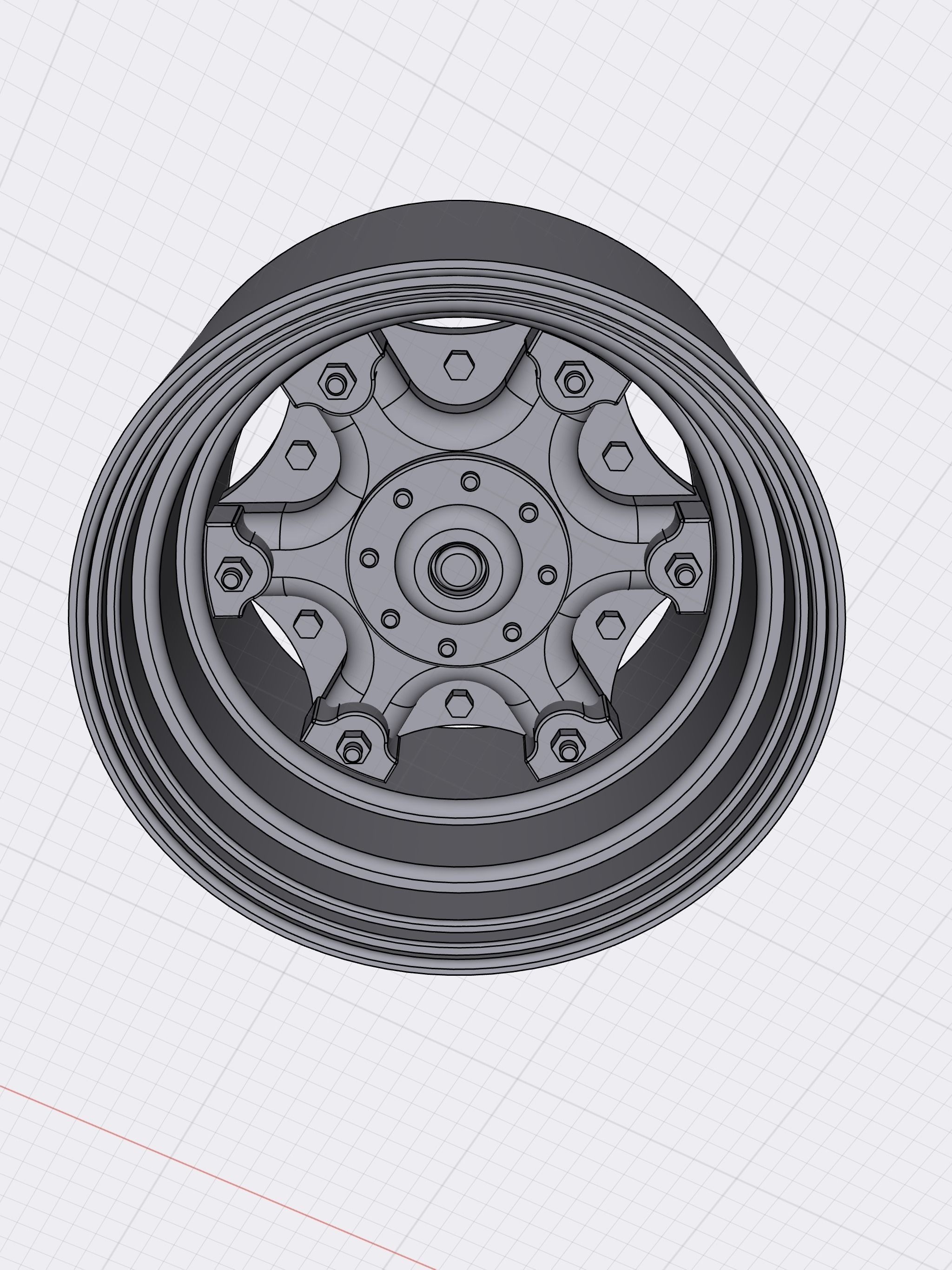 BIG RIG Dayton Split Rim 6 spokes Classic Mack Truck 3D model 3D ...