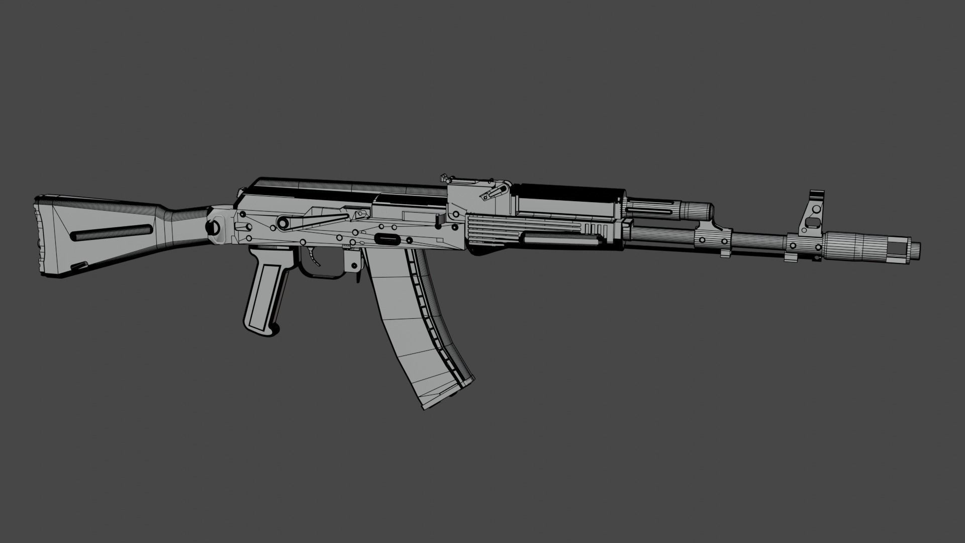 3D model AK-74M 3d model VR / AR / low-poly | CGTrader