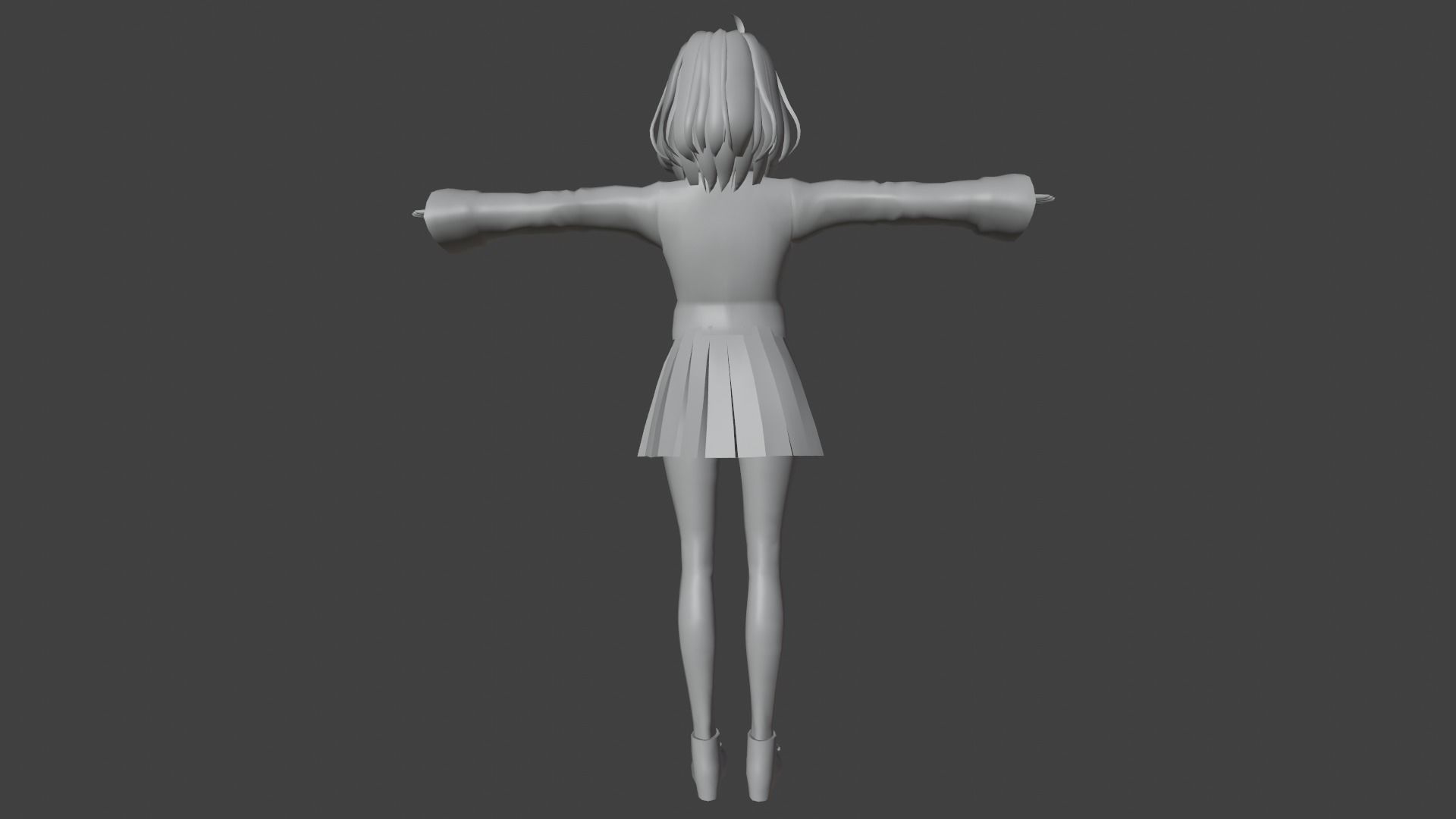 3D model cute anime girl character - Mayoko VR / AR / low-poly | CGTrader