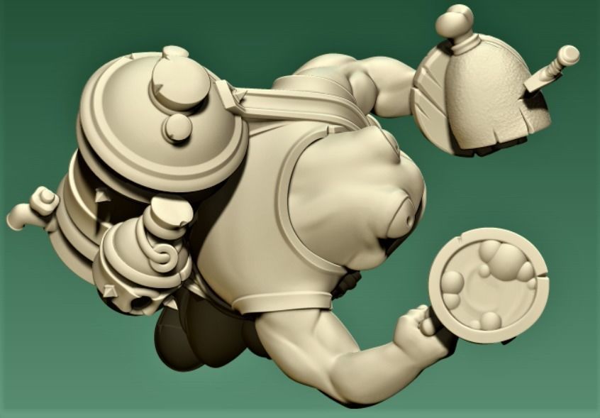 Toad Barman 3D model 3D printable | CGTrader