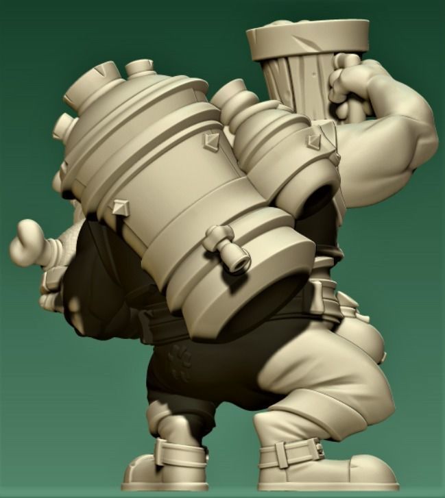 Toad Barman 3D model 3D printable | CGTrader