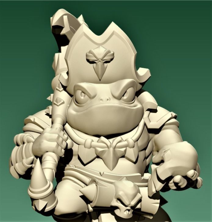 Toad Mage 3D model 3D printable | CGTrader
