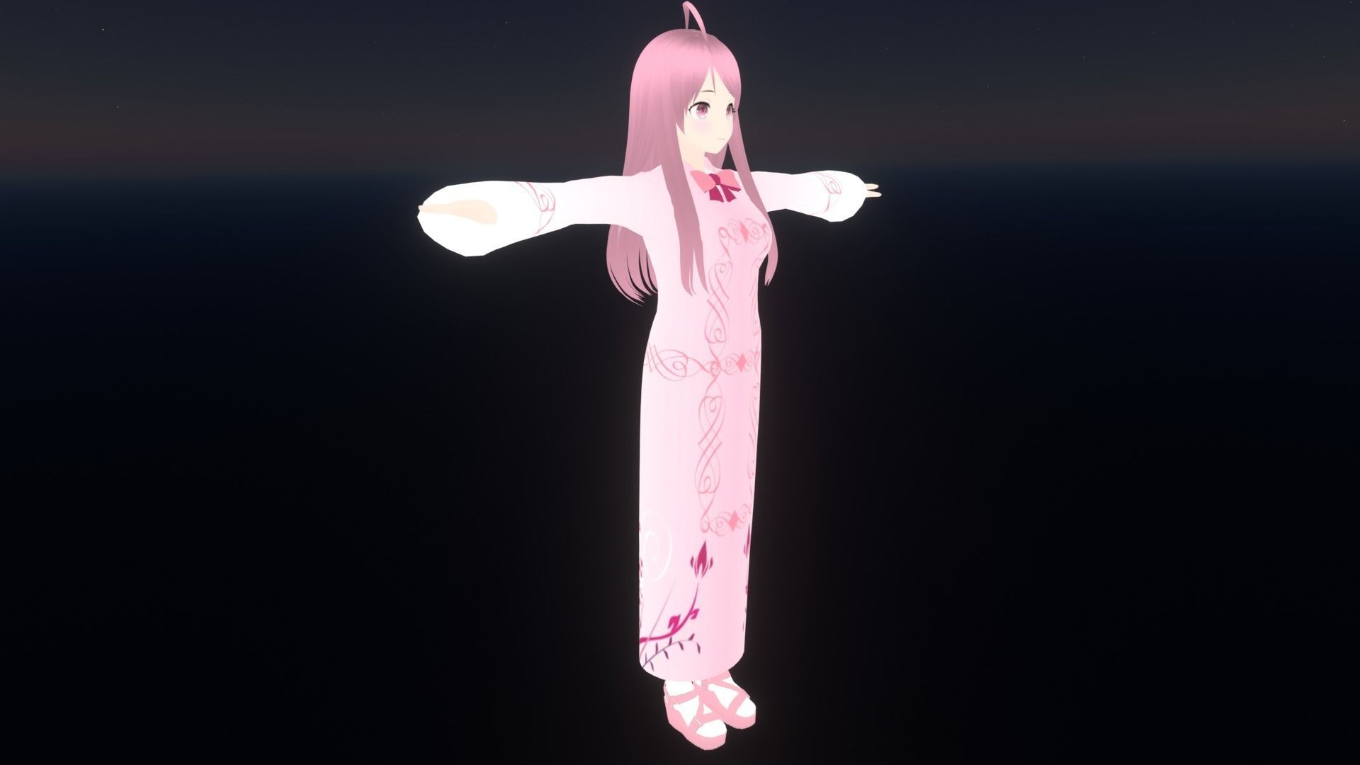 3D model cute anime girl character - Sora VR / AR / low-poly | CGTrader