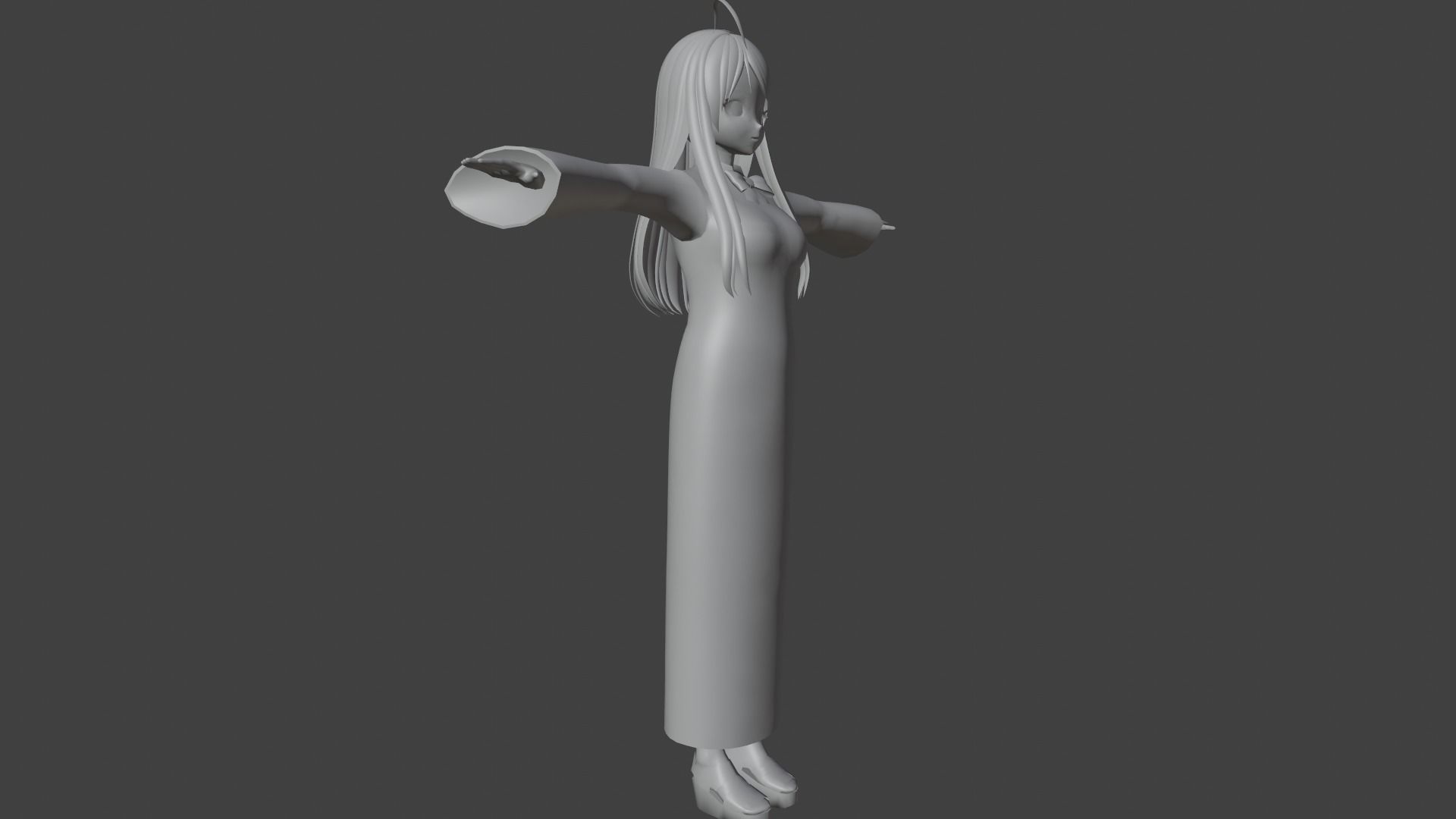 3D model cute anime girl character - Sora VR / AR / low-poly | CGTrader