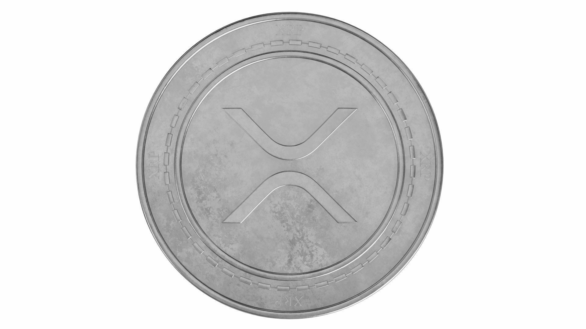 XRP cryptocurrency sign 3D model | CGTrader