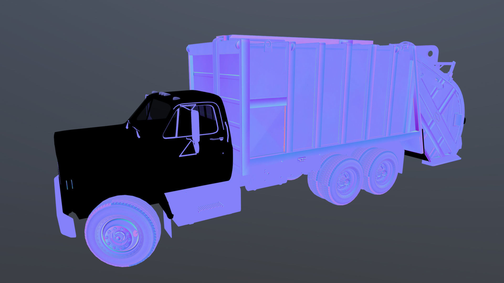 3D model Garbage truck VR / AR / low-poly | CGTrader