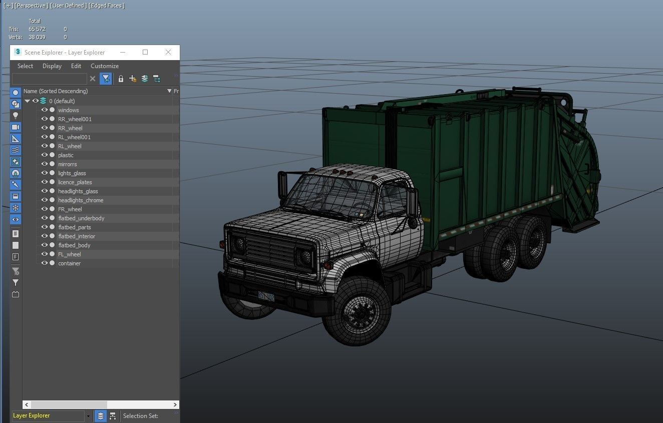 3D model Garbage truck VR / AR / low-poly | CGTrader