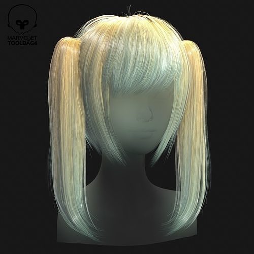 3D model Hairstyle Hair-cards VR / AR / low-poly | CGTrader
