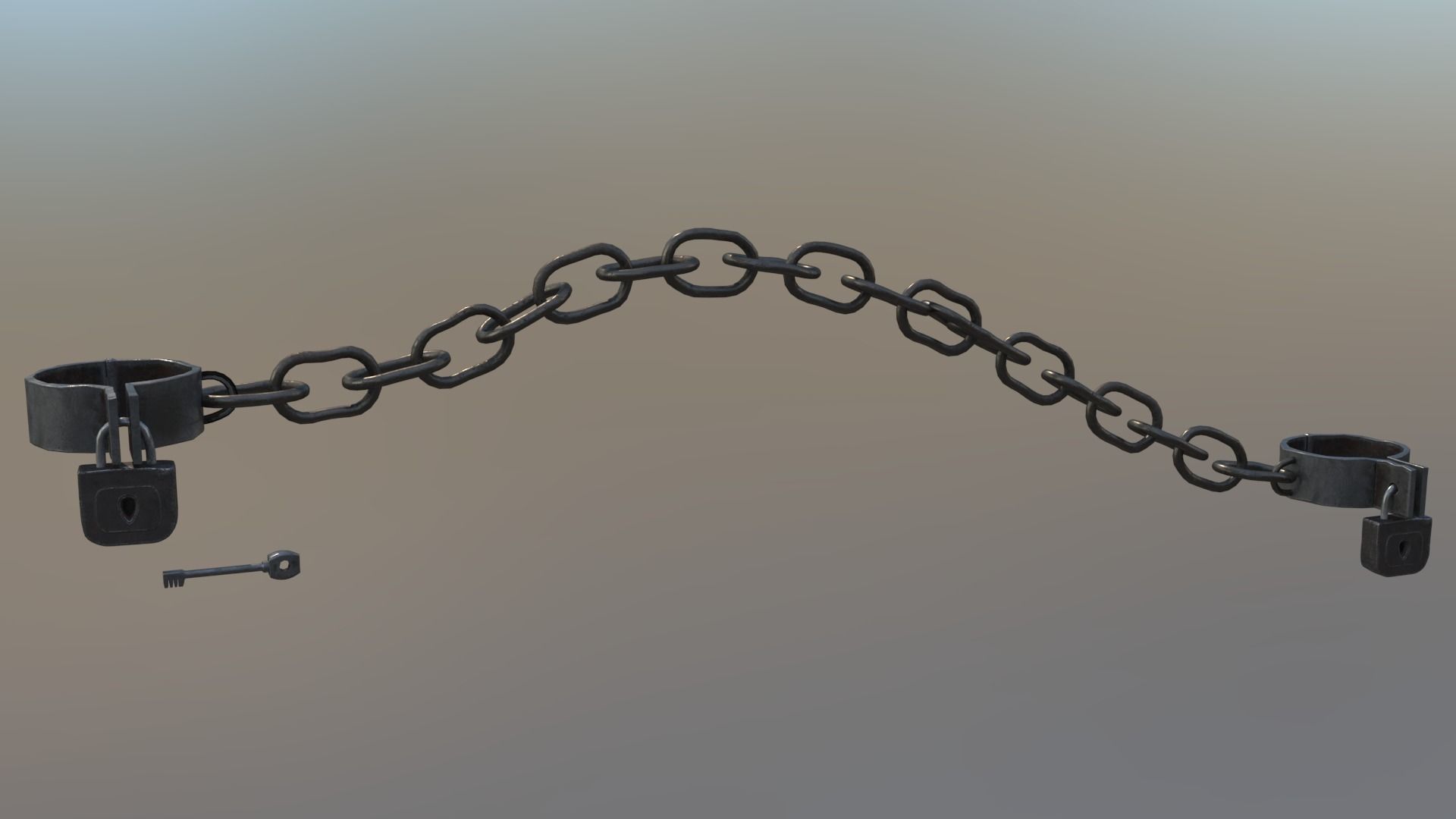 shackles rigged 3D model | CGTrader