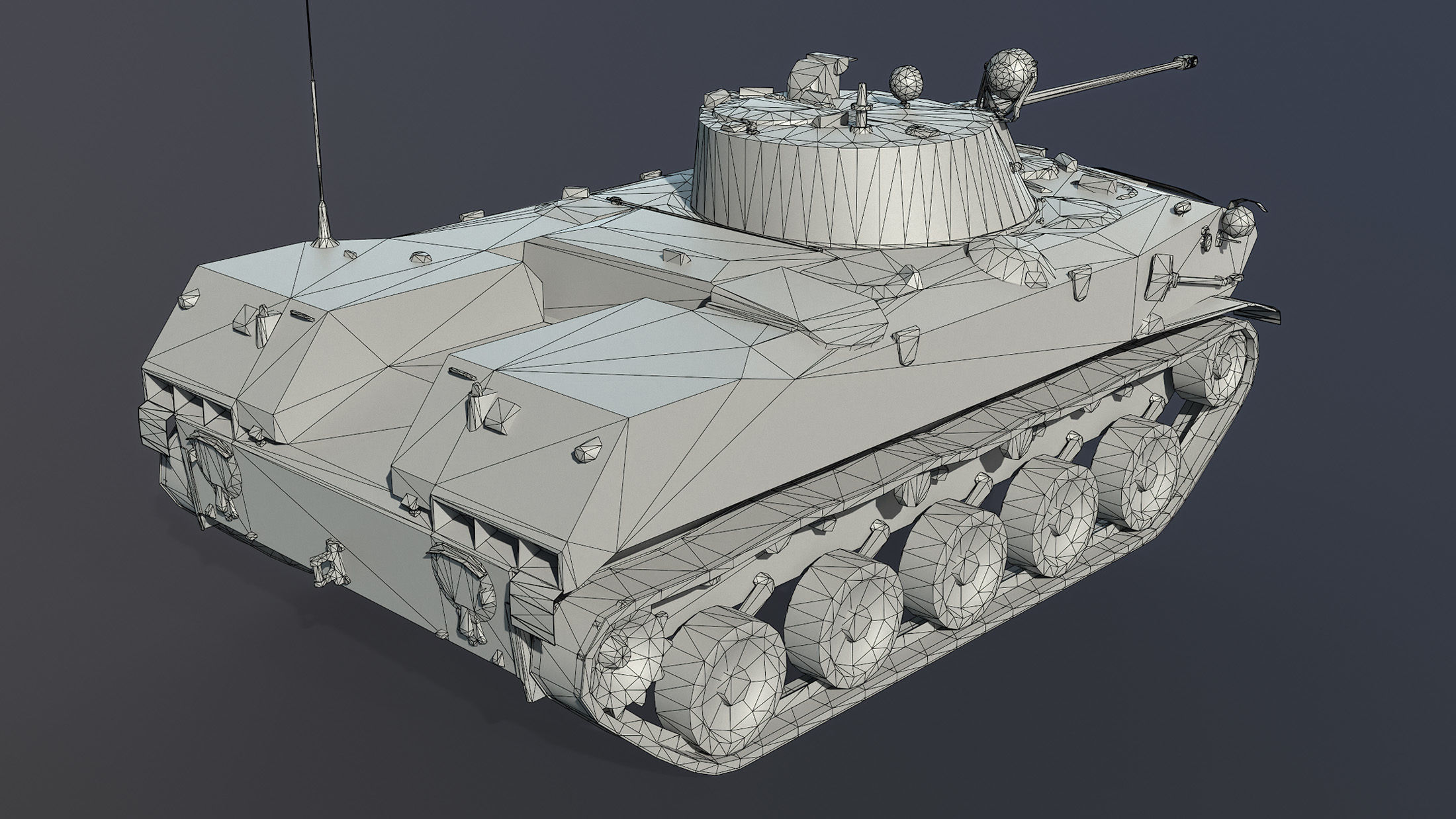 3D model BMD-2 LOD3 VR / AR / low-poly | CGTrader