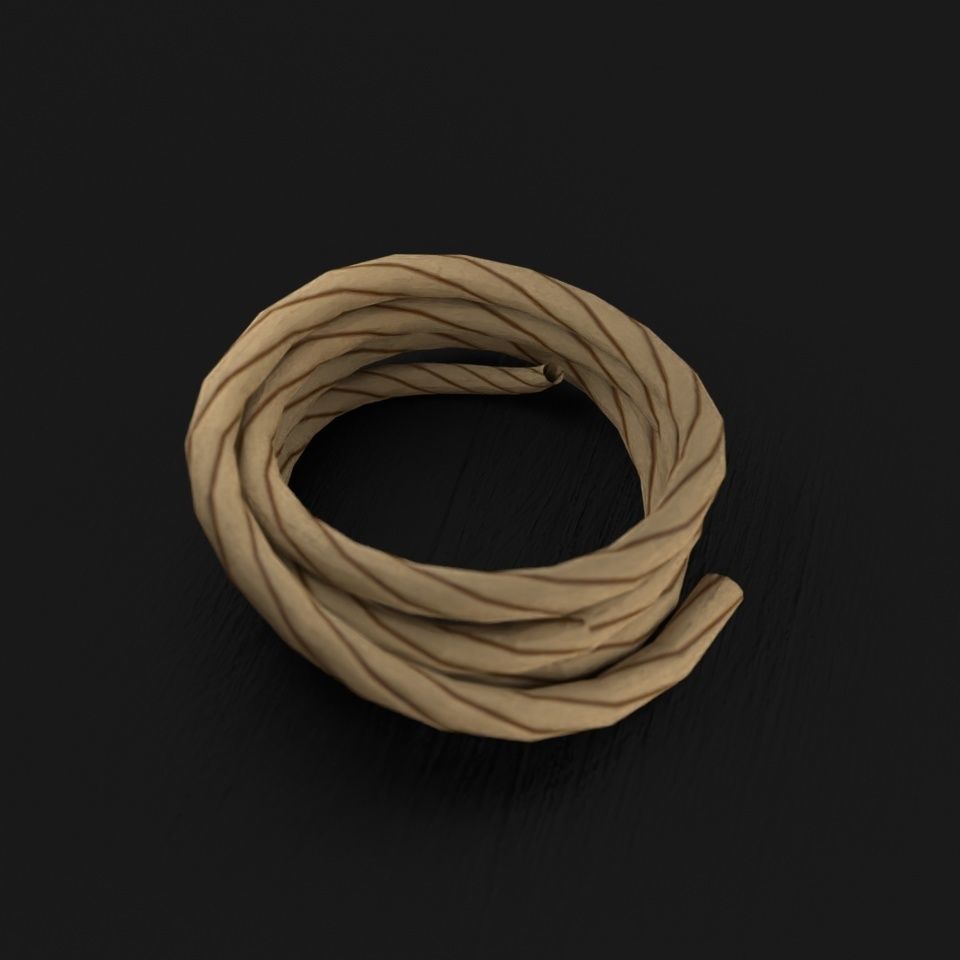 3D model Rope props VR / AR / low-poly | CGTrader