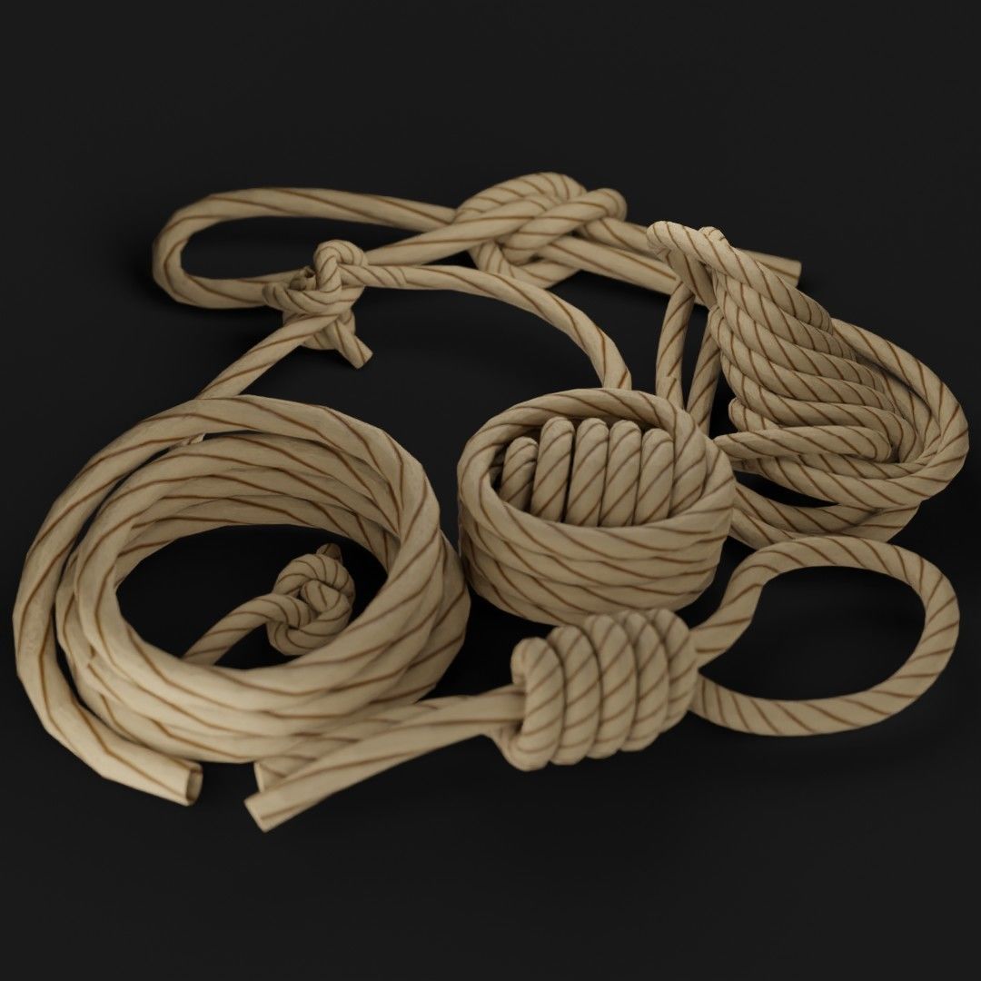3D model Rope props VR / AR / low-poly | CGTrader