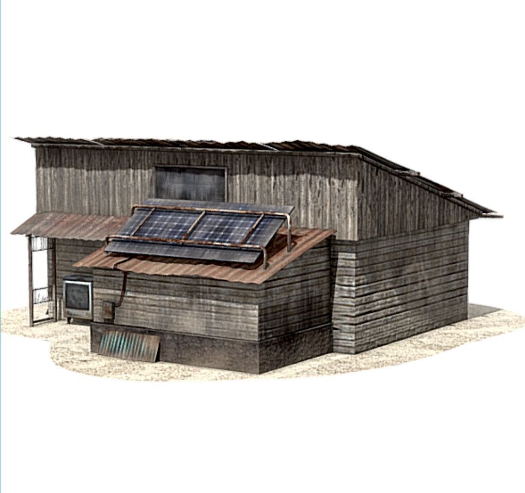 Post Apocalyptic house 3D model | CGTrader