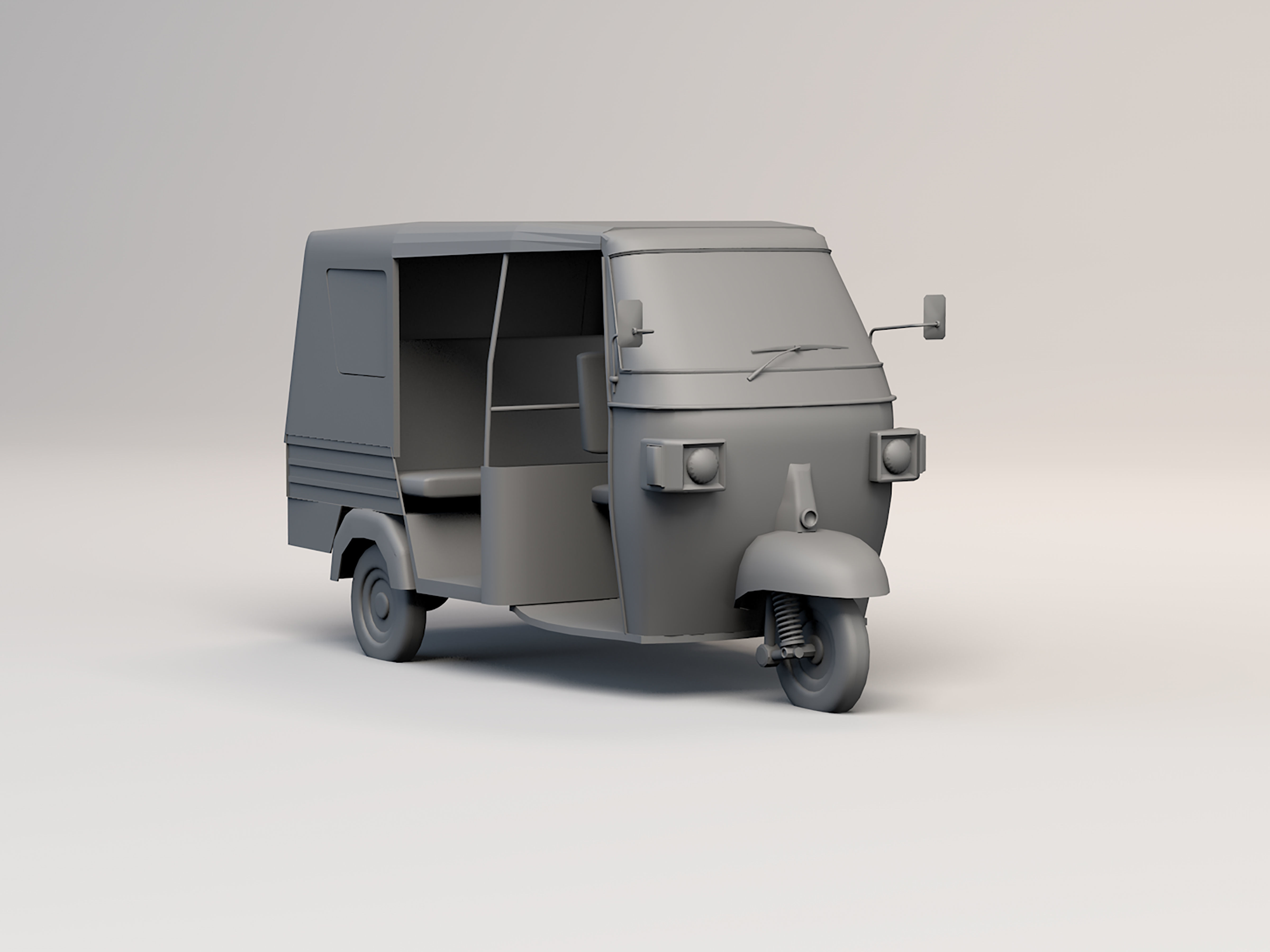 indian three wheeler 3D model | CGTrader