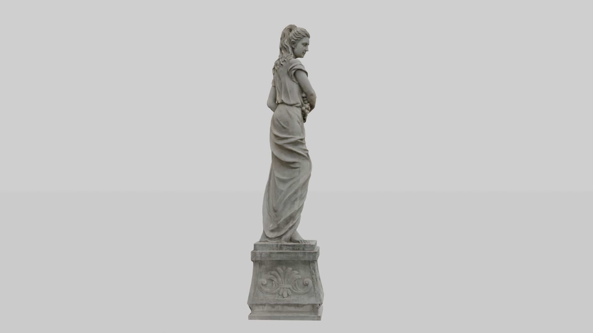 Ancient female statue 3D model | CGTrader