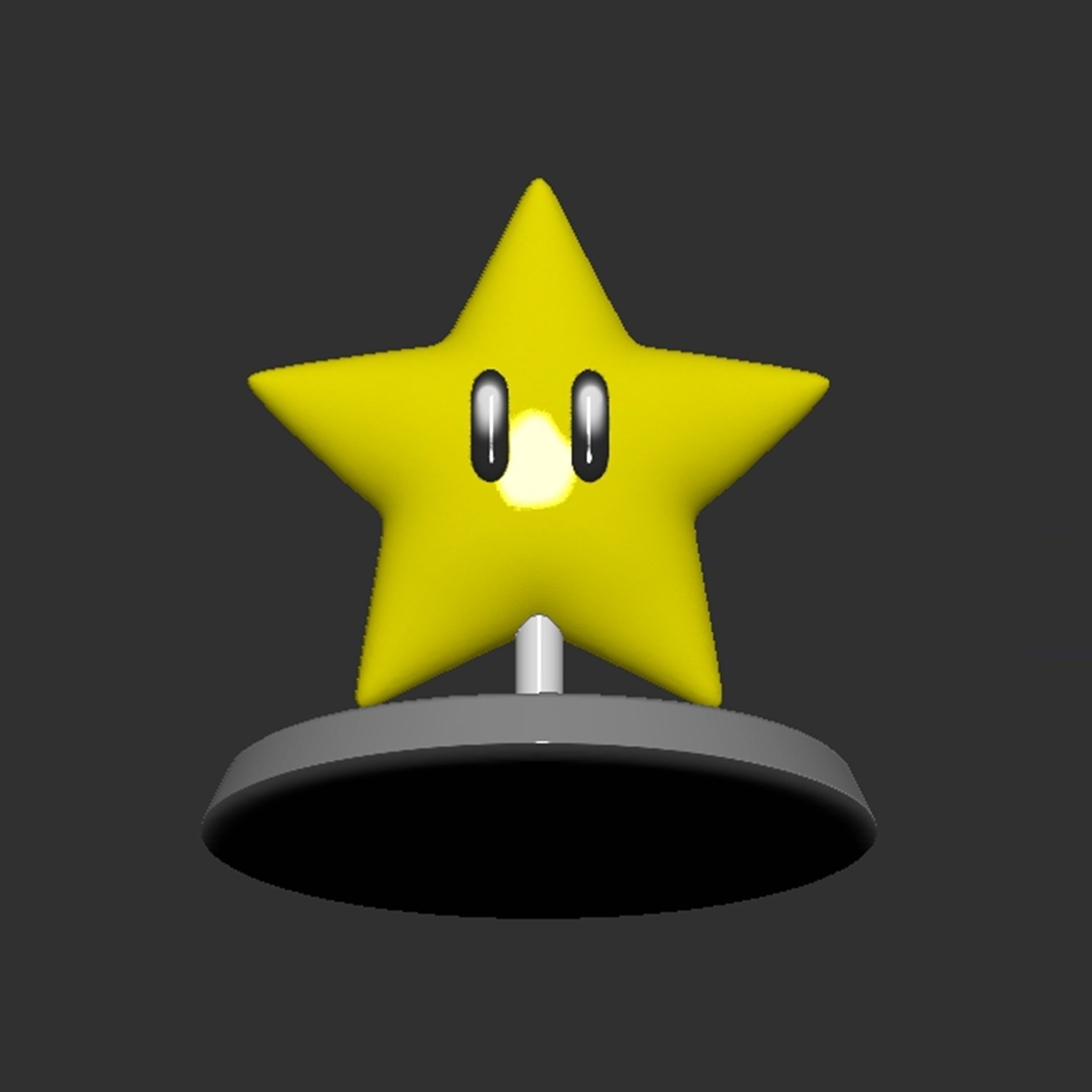 Mario Star Based 3D model 3D printable | CGTrader