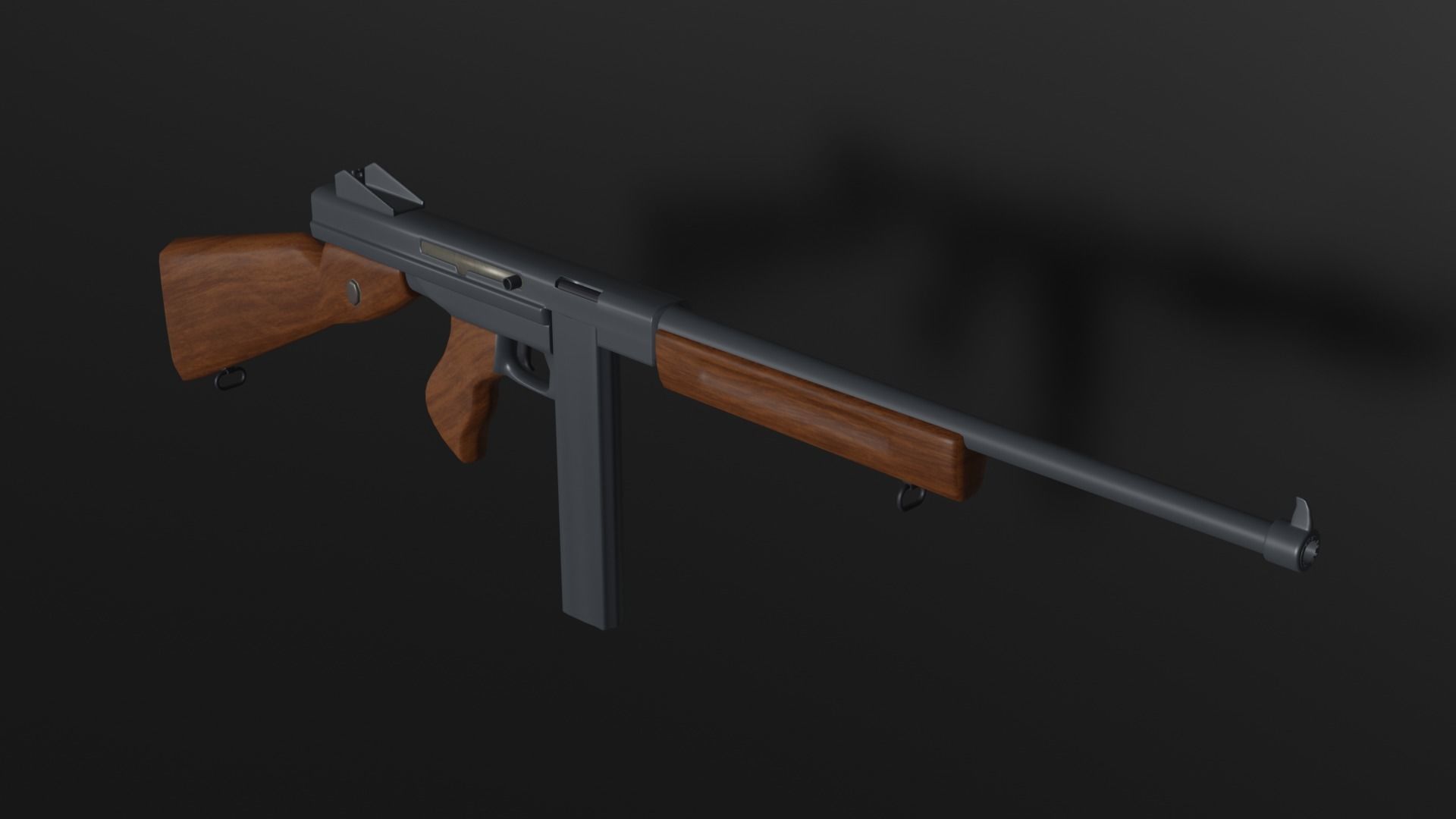 Thompson M1 Submachine Gun 3D model | CGTrader