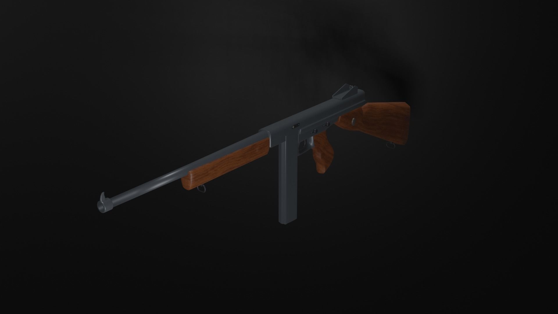 Thompson M1 Submachine Gun 3D model | CGTrader