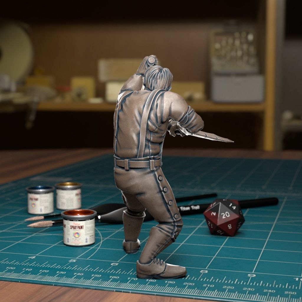 Dagger Fighter - Pre - Supported 3D model 3D printable | CGTrader