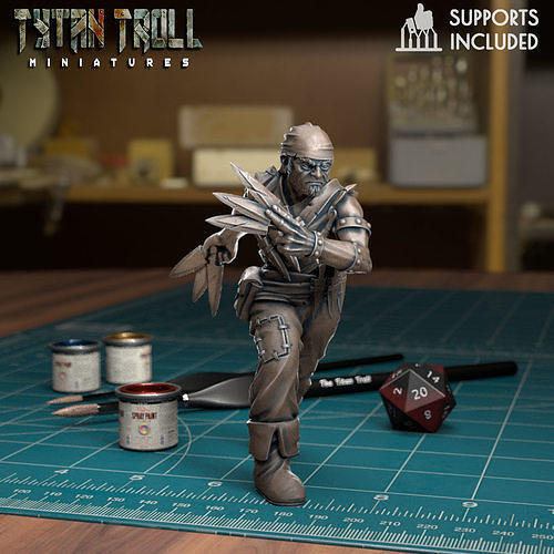 Throwing Dagger Bandit Pre-Supported 3D model 3D printable | CGTrader