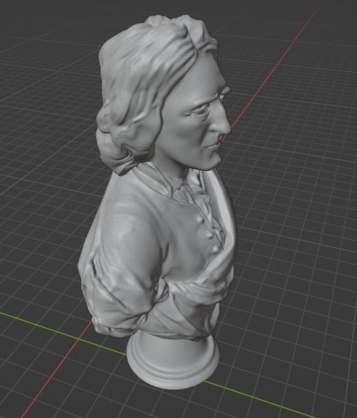 John Locke 3D model 3D printable | CGTrader