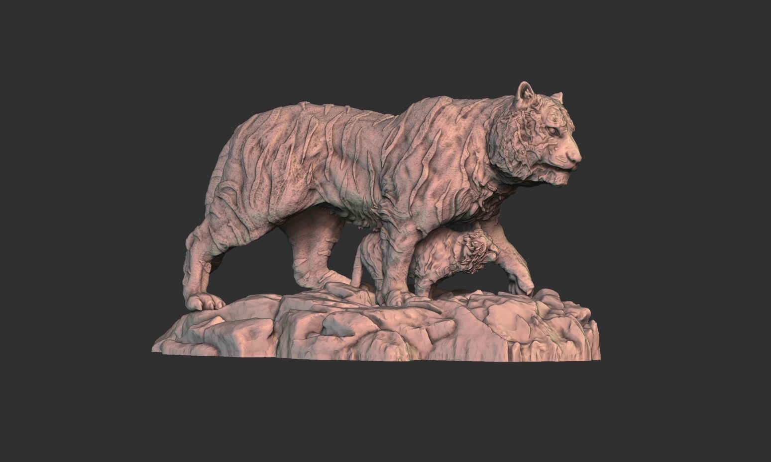 High Poly tiger printable Pack 3D model 3D model 3D printable | CGTrader