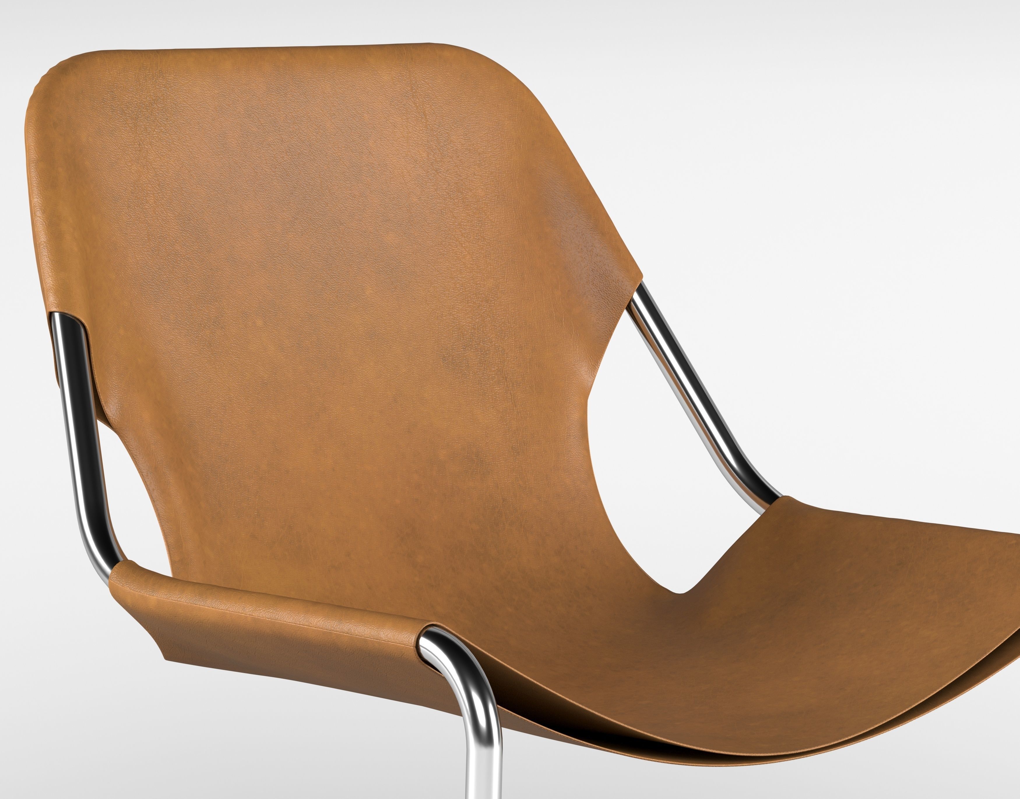 Tubular Steel Chair free 3D model | CGTrader