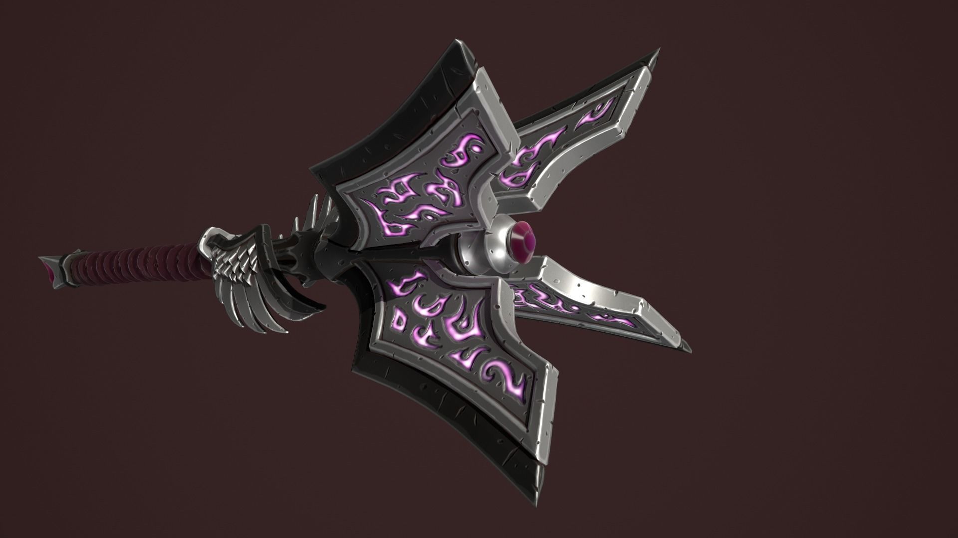 3D model Rune mace VR / AR / low-poly | CGTrader