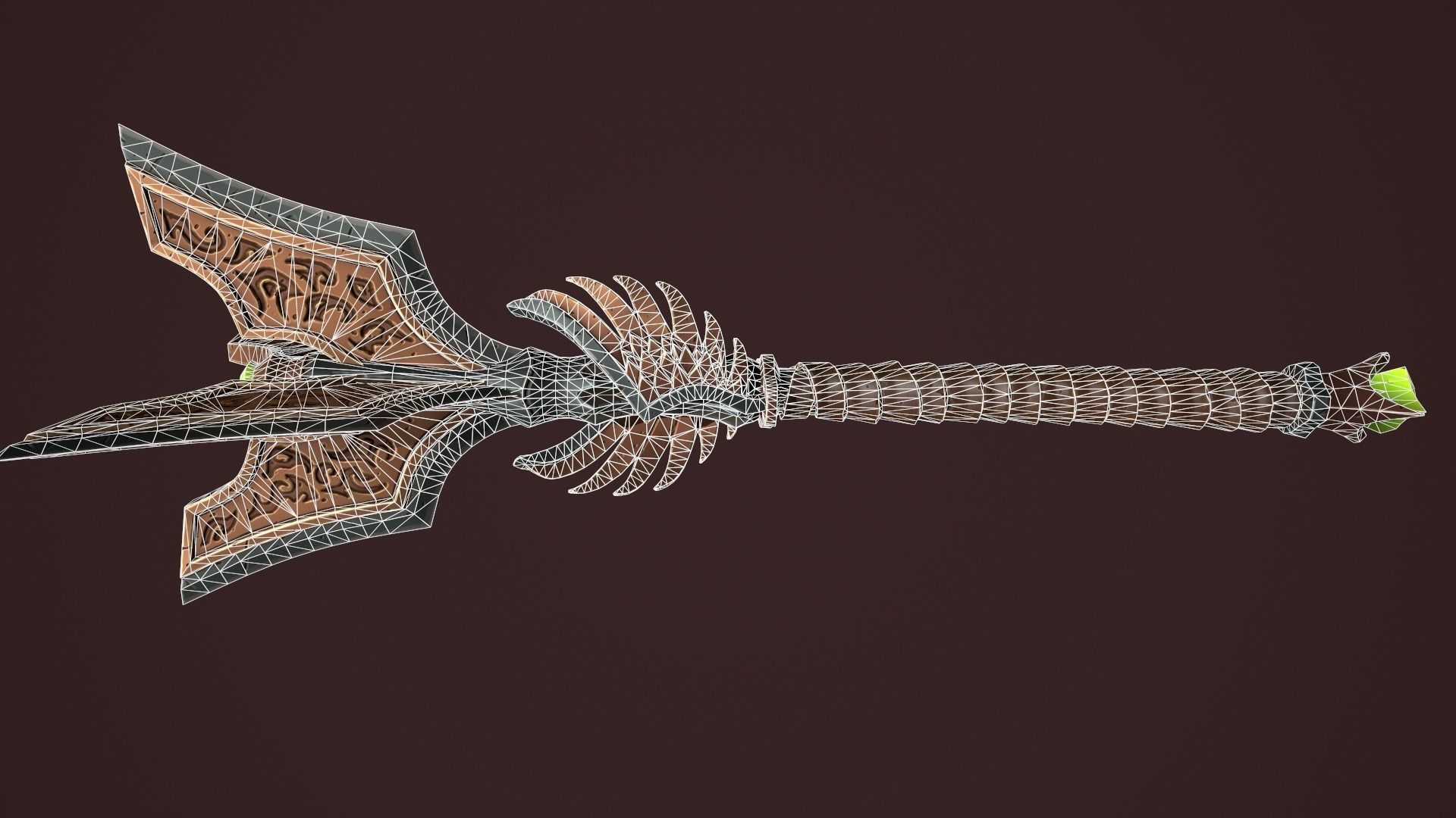 3D model Rune mace VR / AR / low-poly | CGTrader