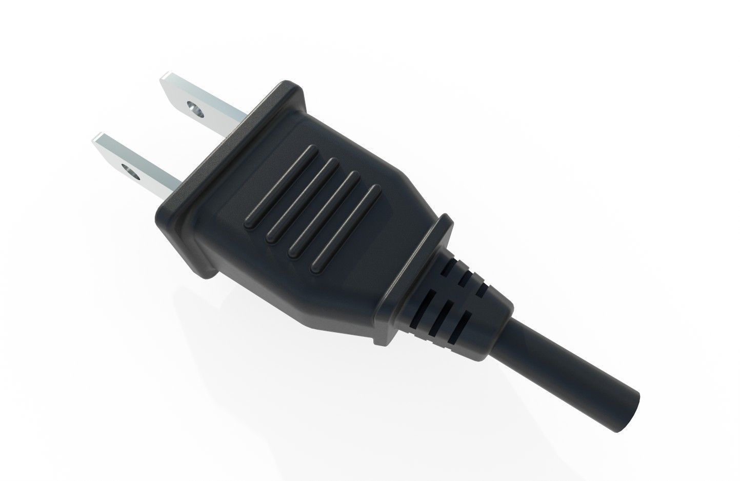 3D model Electrical Plug Type A Black VR / AR / low-poly | CGTrader