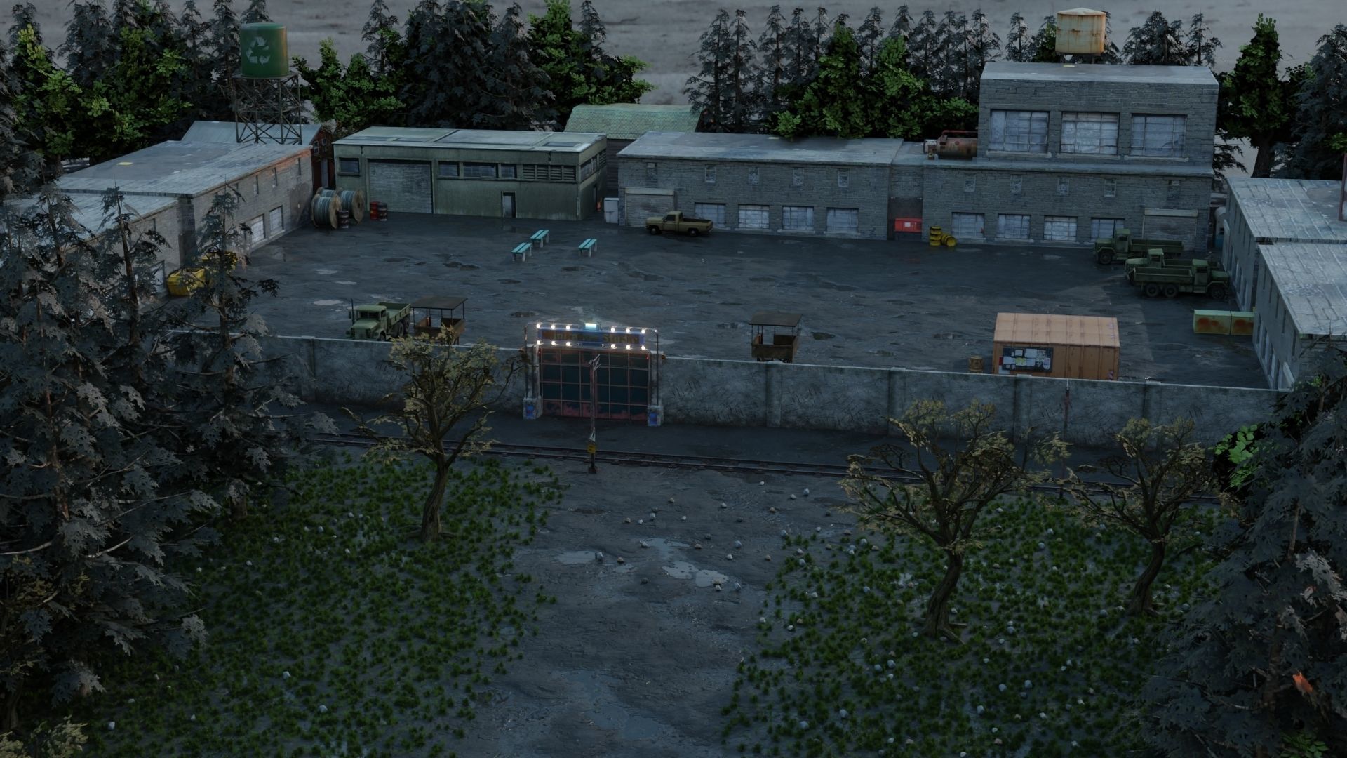 Military Base Camp Low-poly 3D model 3D model | CGTrader