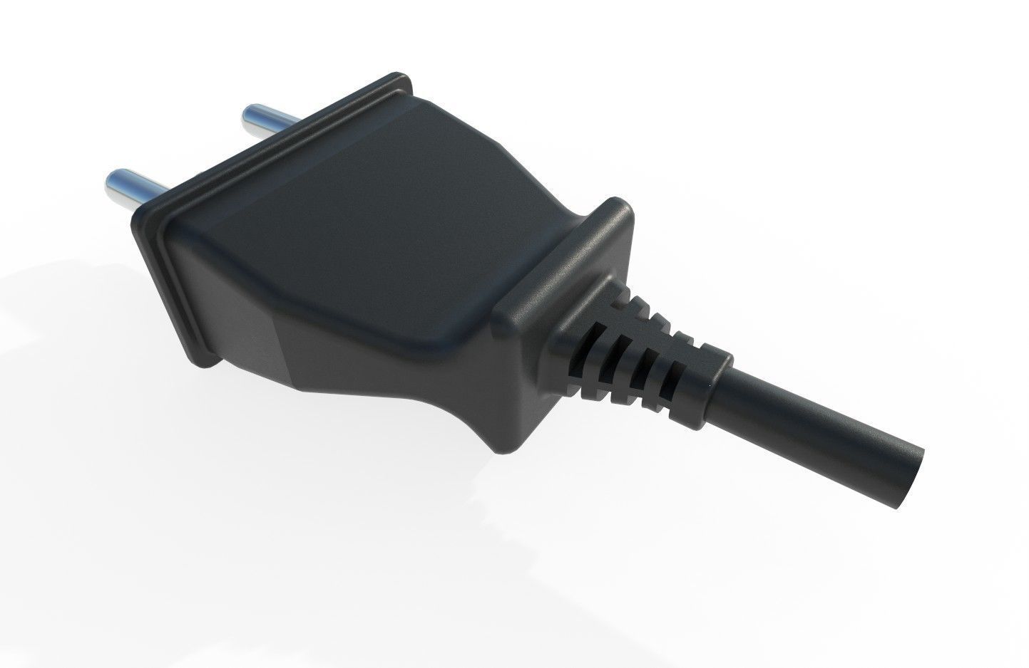 3D model Electrical Plug Type J Black VR / AR / low-poly | CGTrader