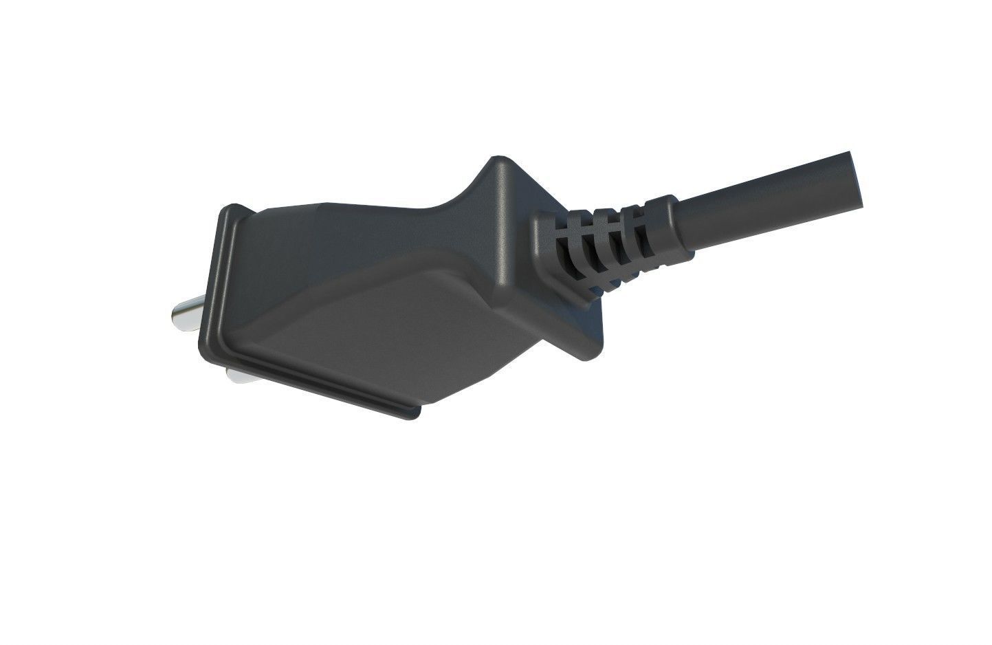 3D model Electrical Plug Type J Black VR / AR / low-poly | CGTrader